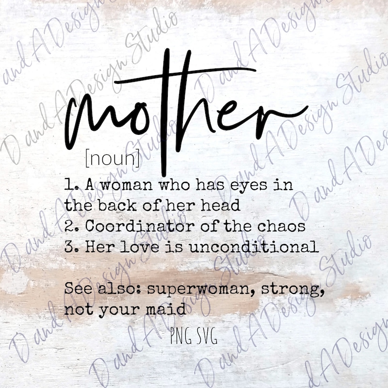 Mother Definition - Etsy