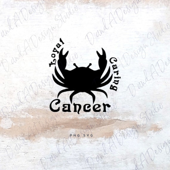 Cancer Zodiac Sign SVG PNG Digital File | Etsy