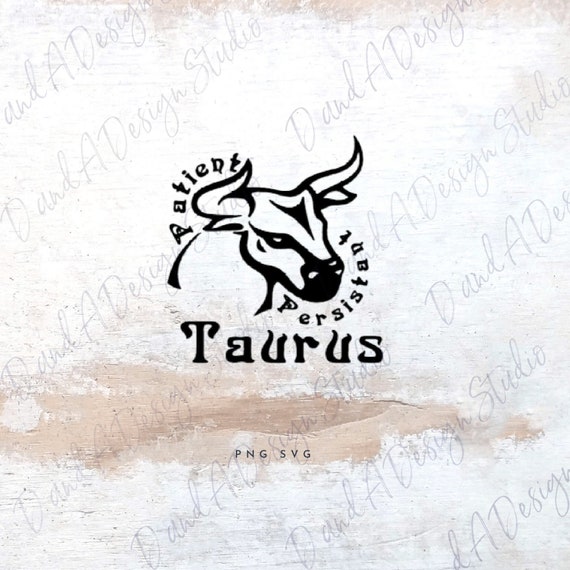 Taurus Zodiac Sign SVG PNG Digital File | Etsy