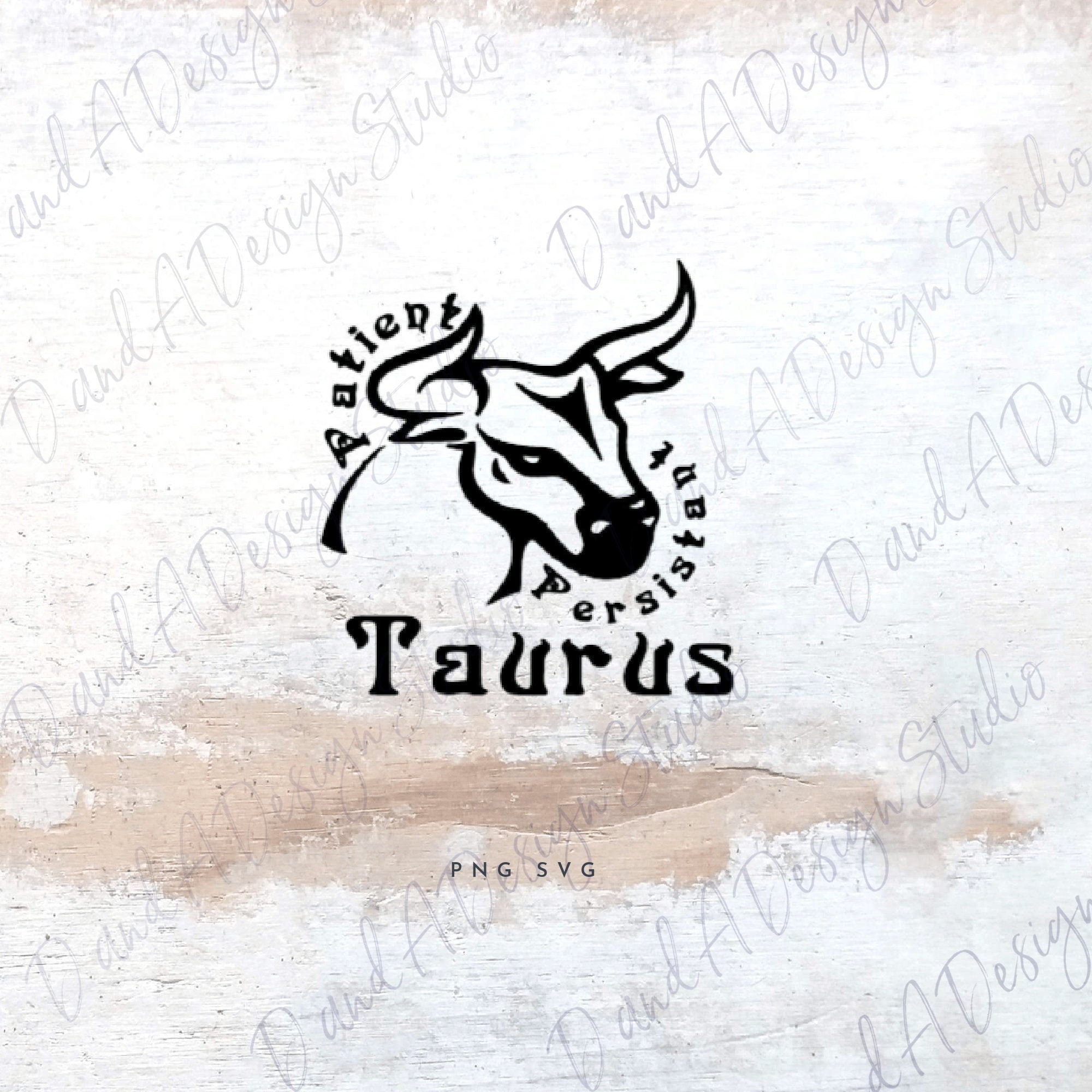 Taurus Zodiac Sign SVG PNG Digital File | Etsy