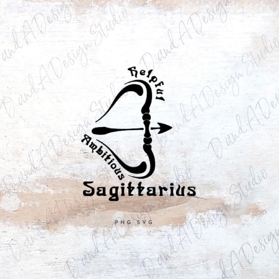 Sagittarius Zodiac Sign SVG PNG Digital File | Etsy