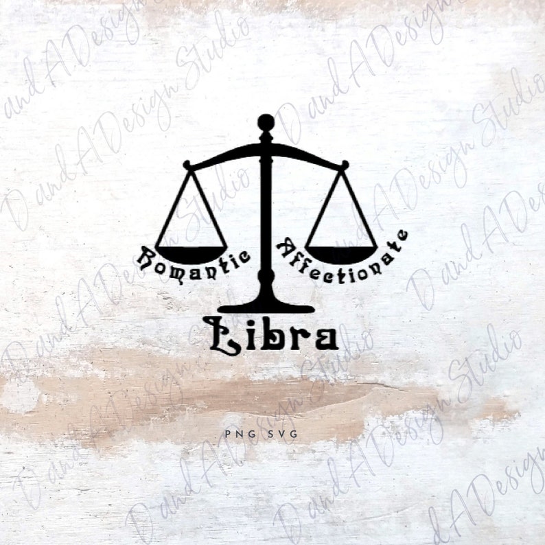 Libra Zodiac Sign SVG PNG Digital File - Etsy
