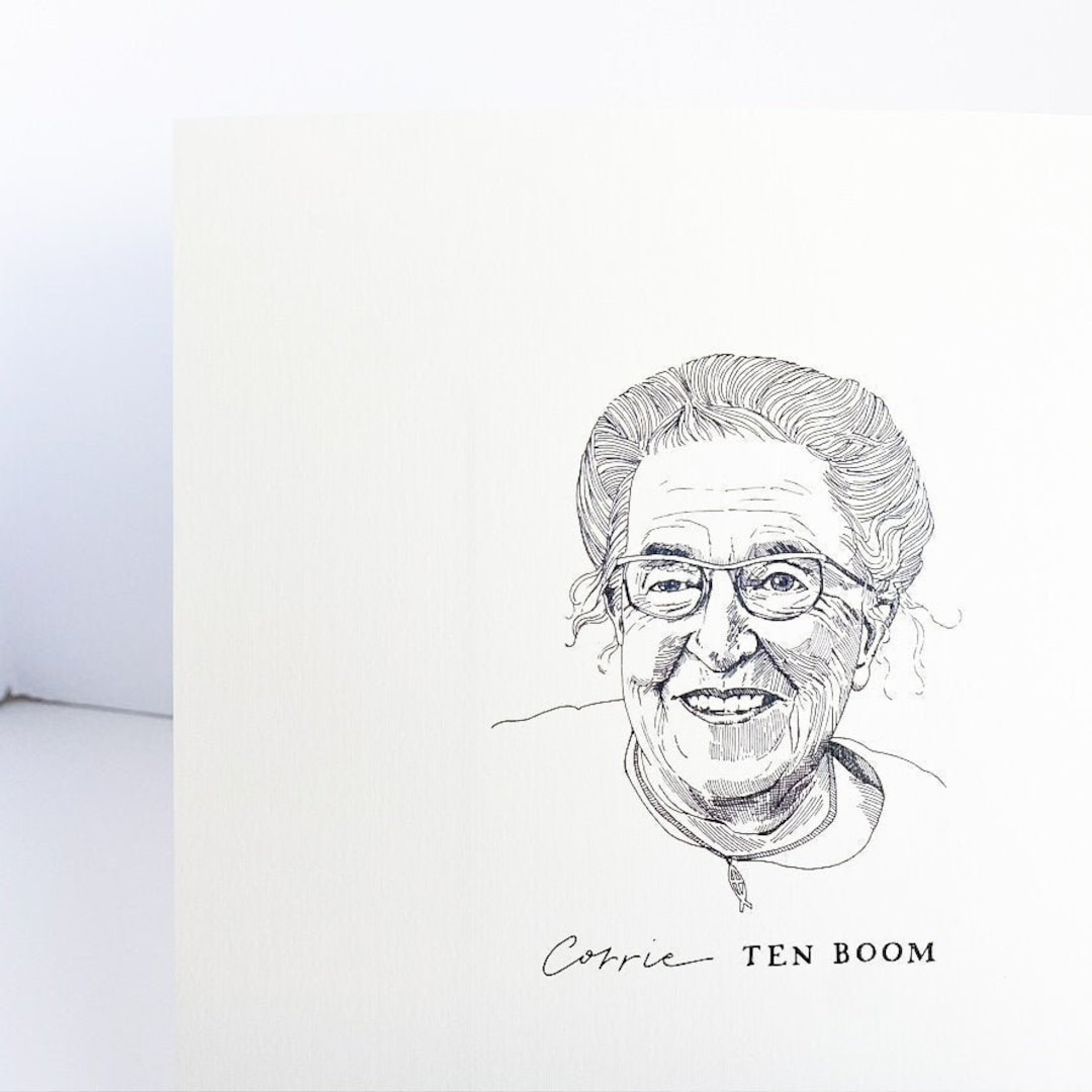 Corrie Ten Boom Pen & Ink Illustration - Etsy