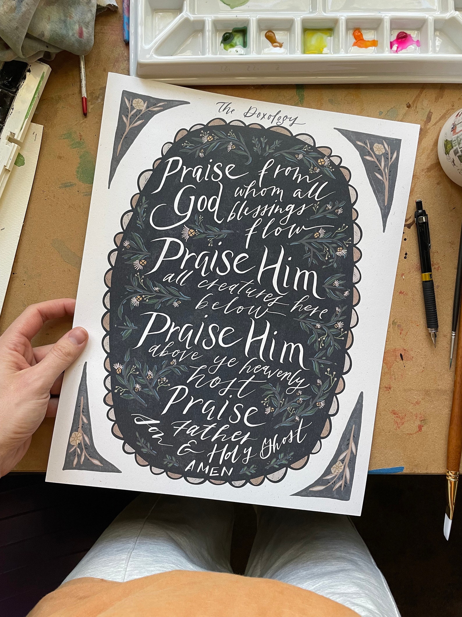 11x14 the Doxology Illustration Poster - Etsy