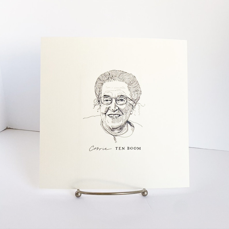 Corrie Ten Boom Pen & Ink Illustration - Etsy