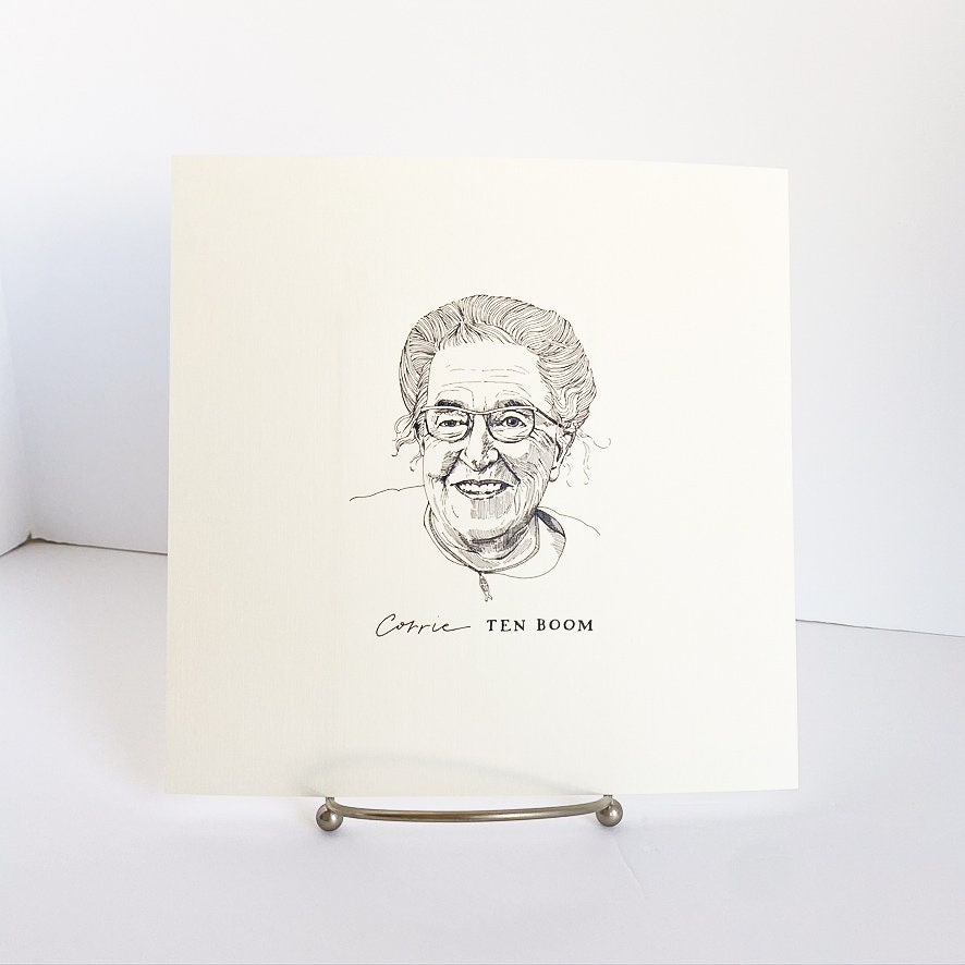 Corrie Ten Boom Pen & Ink Illustration - Etsy