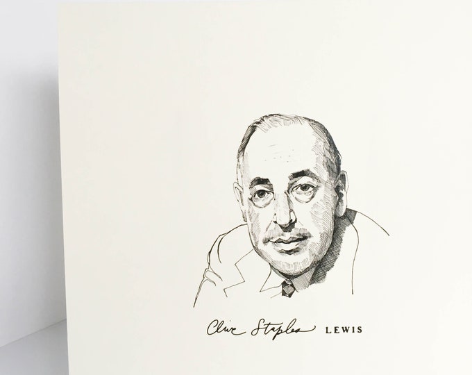 C.S. Lewis Print | Pen & Ink Illustration - Etsy