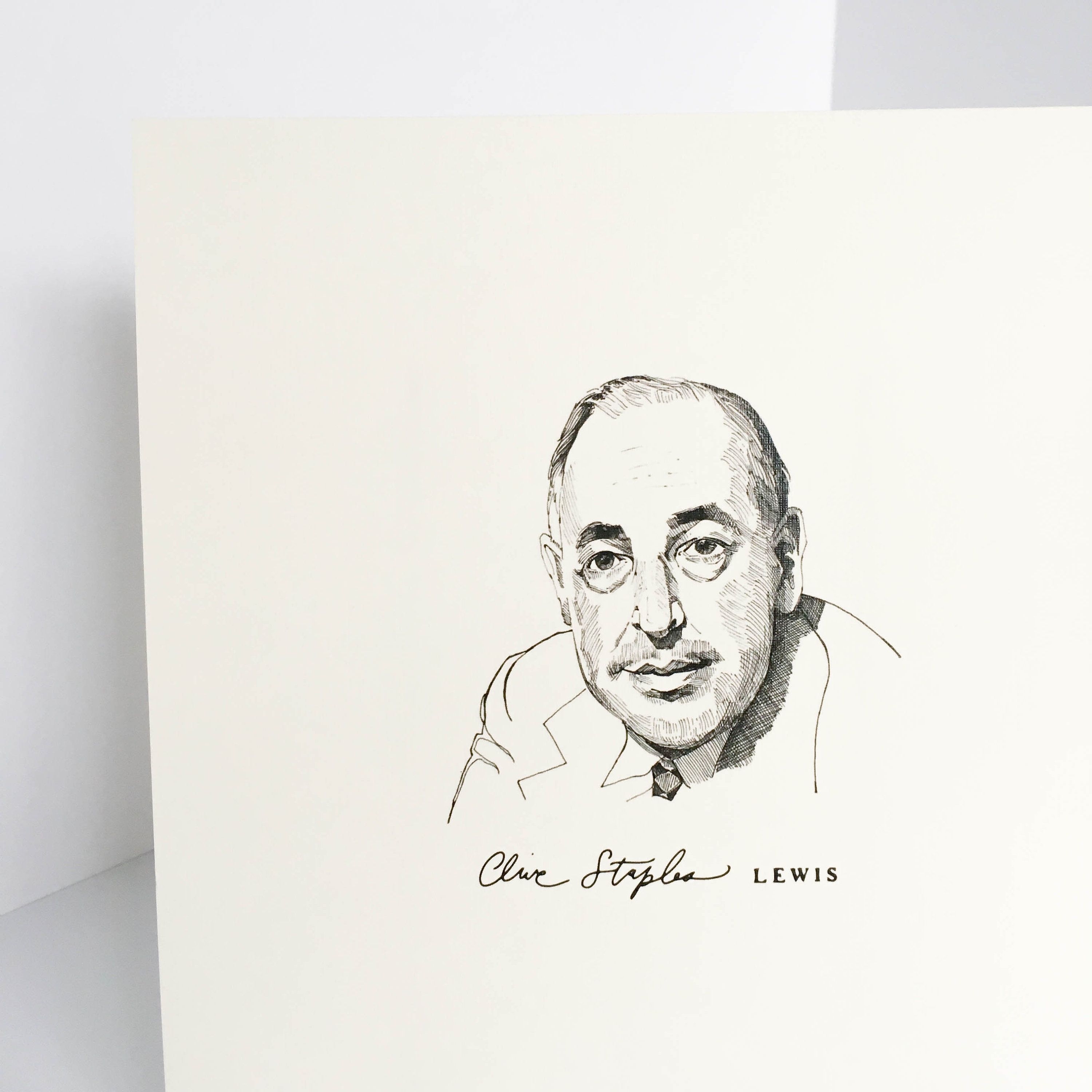 C.S. Lewis Print | Pen & Ink Illustration - Etsy