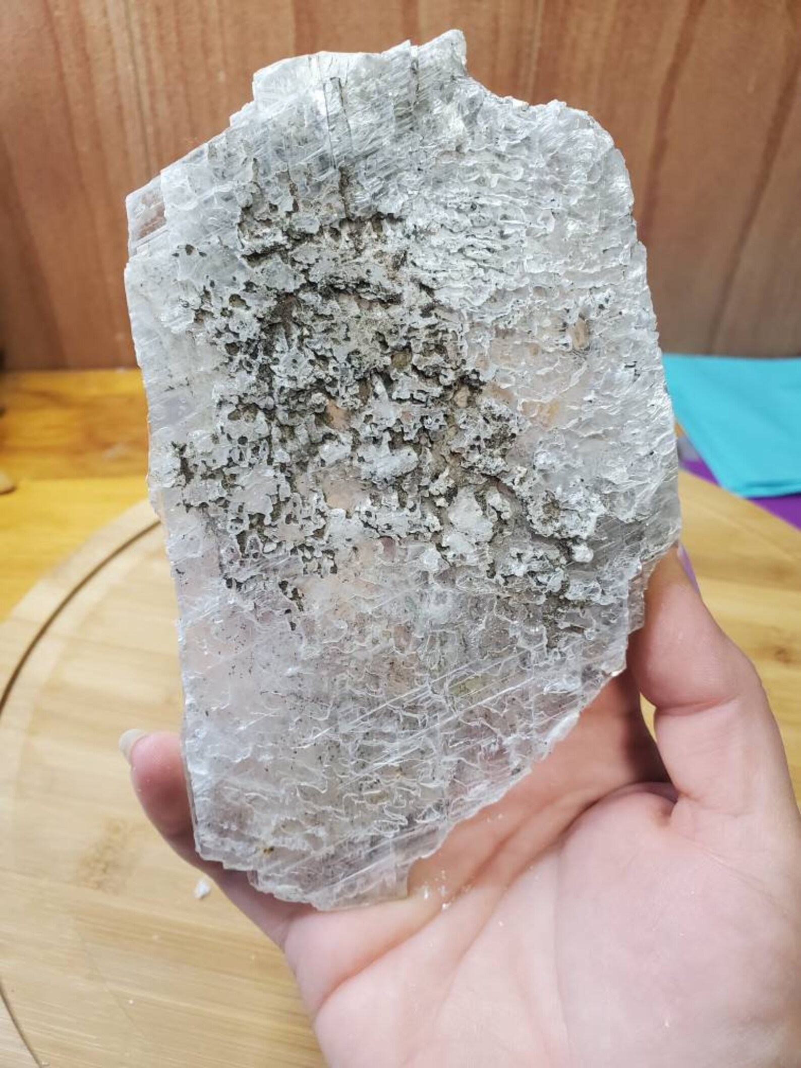 Natural Selenite Chunks Raw Selenite Slabs Gypsum Satin | Etsy