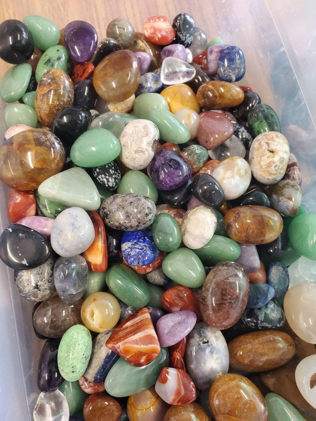 Tumbled Stone Tumbles Mix Lot Polished Stones Lapis Lazuli Amethyst ...