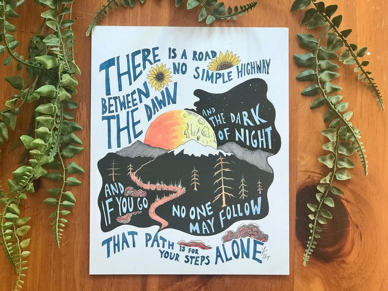 Grateful Dead Ripple Song Lyric Art | Etsy