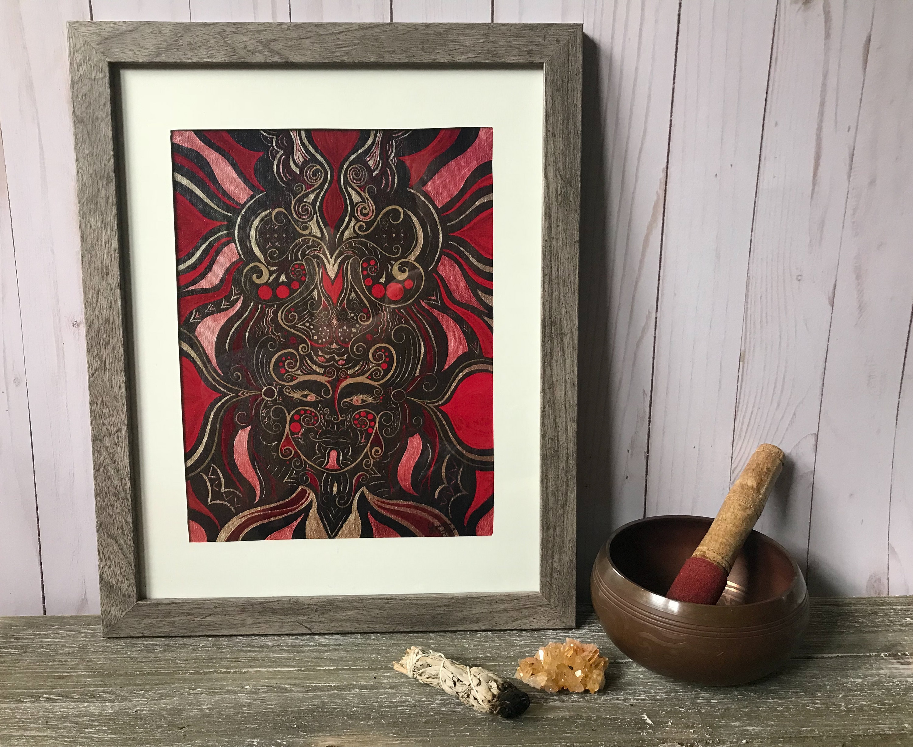 Root Chakra Goddess Art Print | Etsy