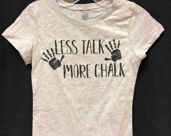 Less Talk More Chalk Gymnastics Shirt Girls Youth Tie Dye - Etsy