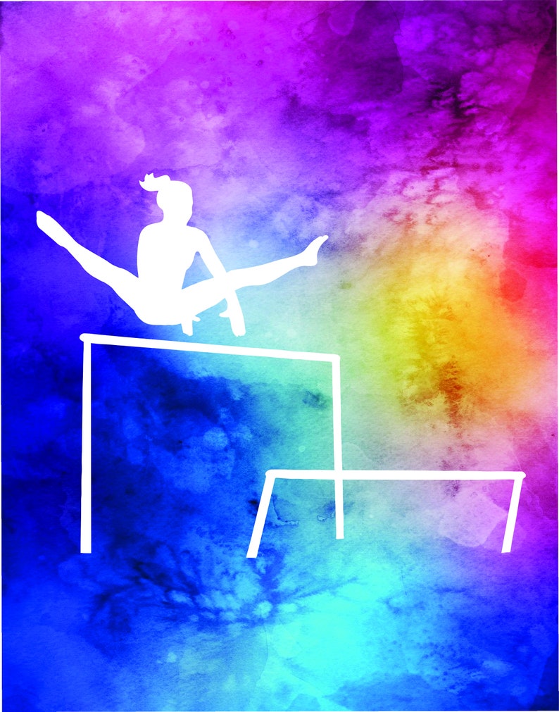 Gymnastics Wall Art Set of 3: Quote and 2 Gymnast Images | Etsy