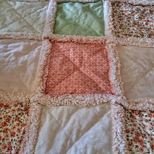 Rag Quilt/lap Quilt/throw Bedding/cotton Rag Quilt - Etsy