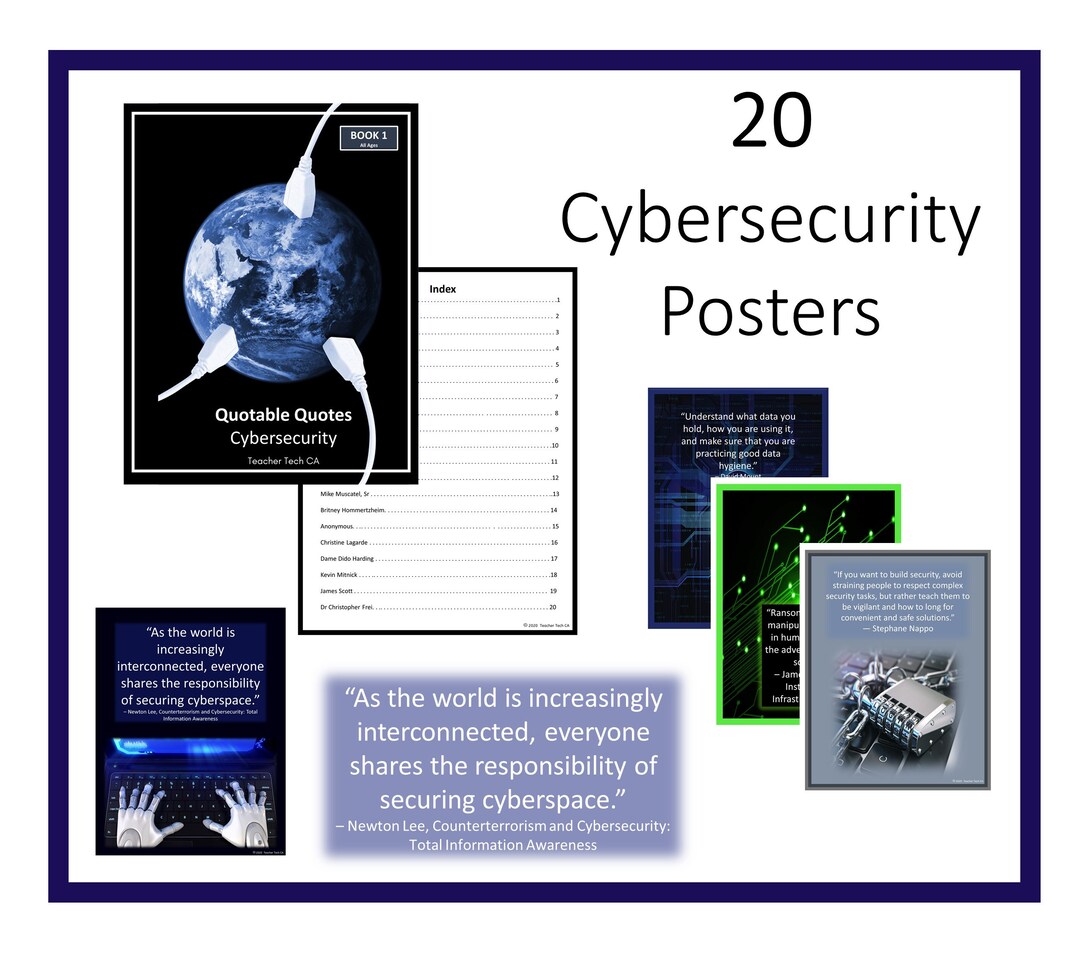 Cybersecurity Posters (1-20) - Etsy