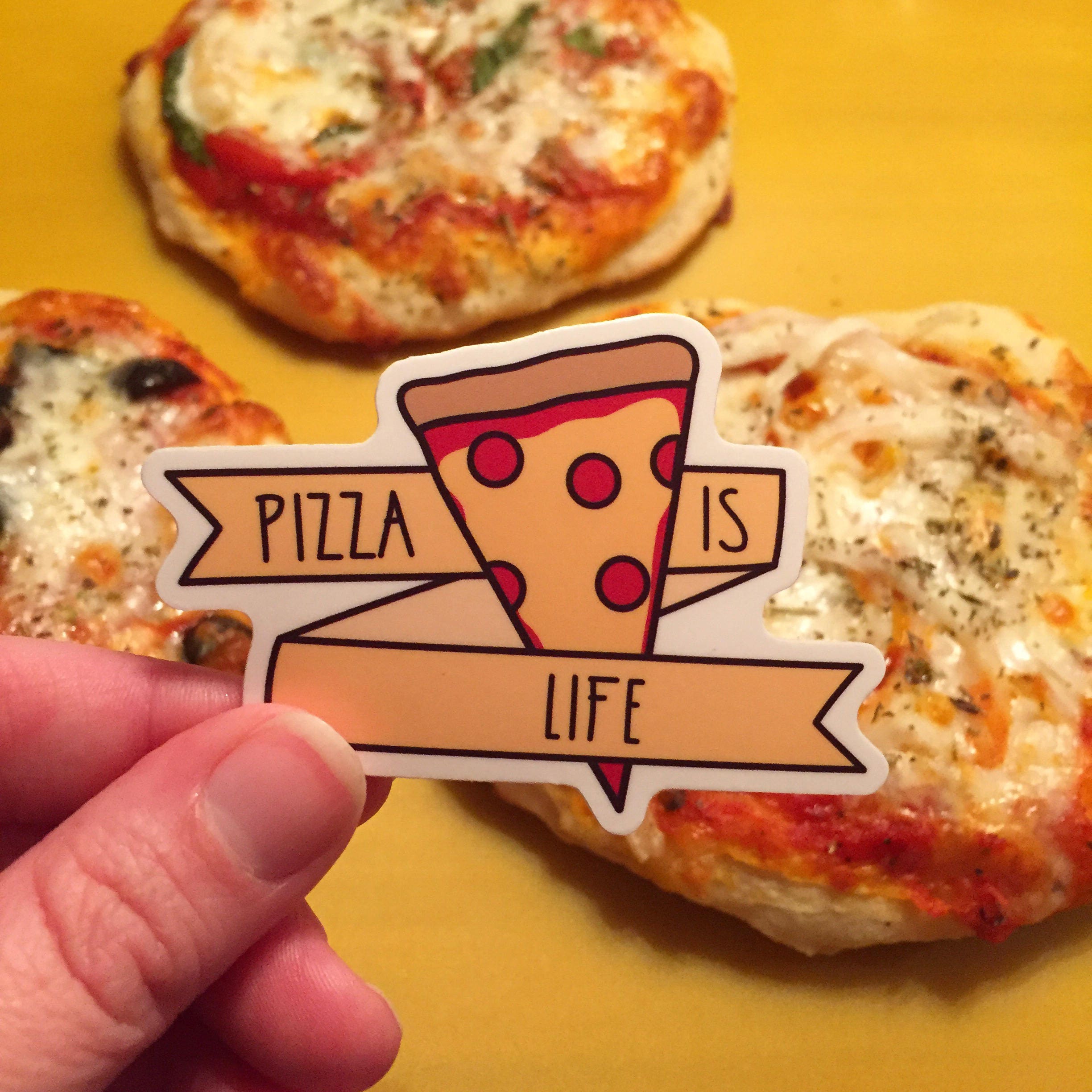 Funny Sticker. Vinyl Sticker. Pizza Sticker. Trendy Sticker. | Etsy
