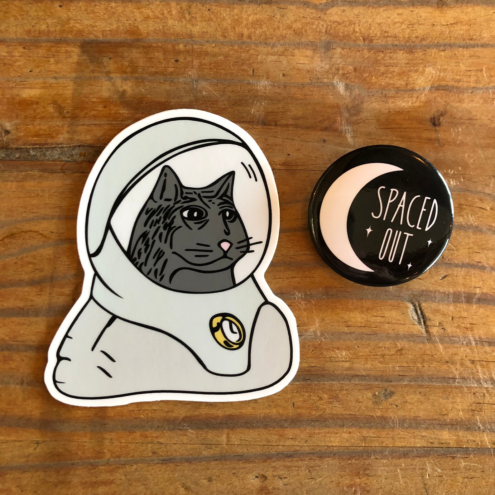 Button/sticker Set. Vinyl Sticker. Pinback Button. Cute. - Etsy