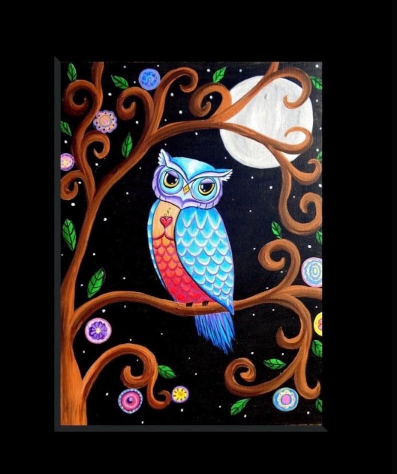 Mexican Folk Owl - Etsy