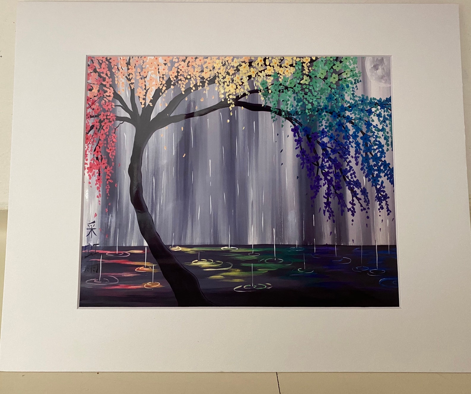Rainbow Cherry Blossom Tree - Etsy