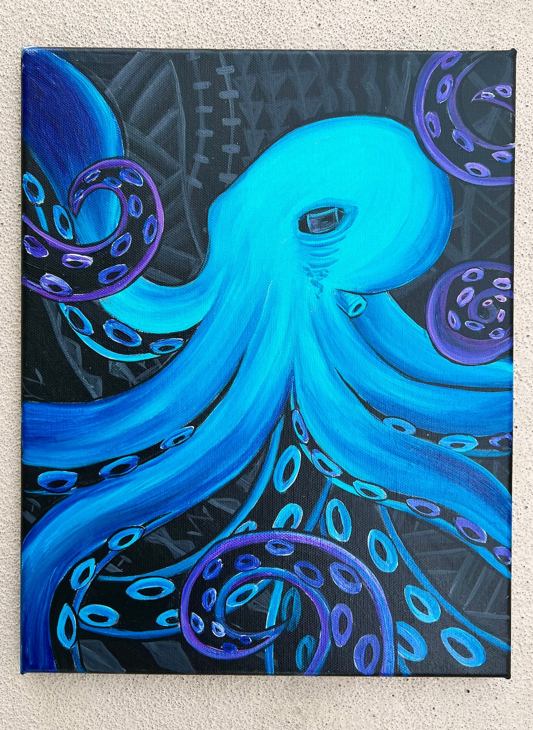 Polynesian Tribal Octopus - Etsy