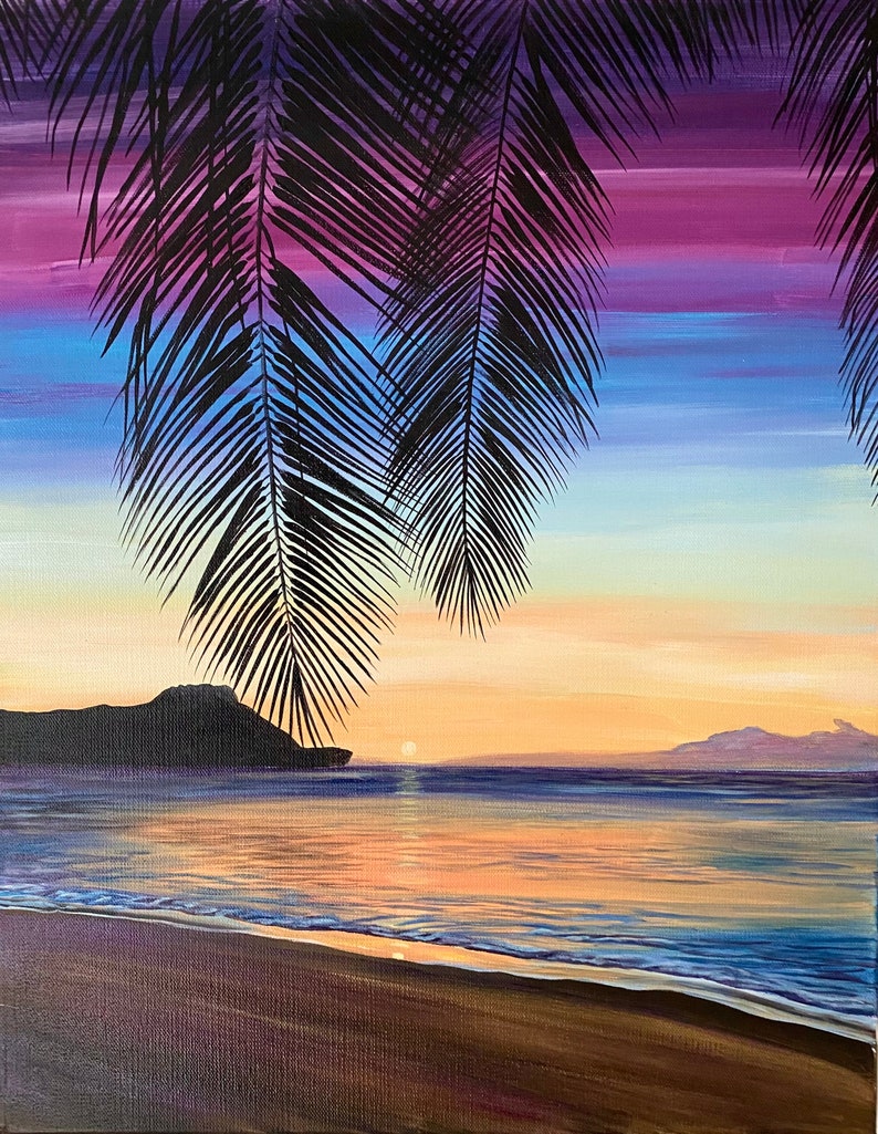 Tumon Bay Tropical Sunset - Etsy