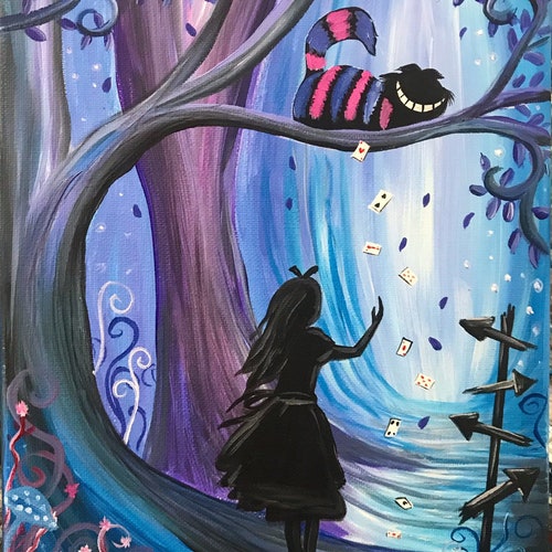 Alice and the Cheshire | Etsy