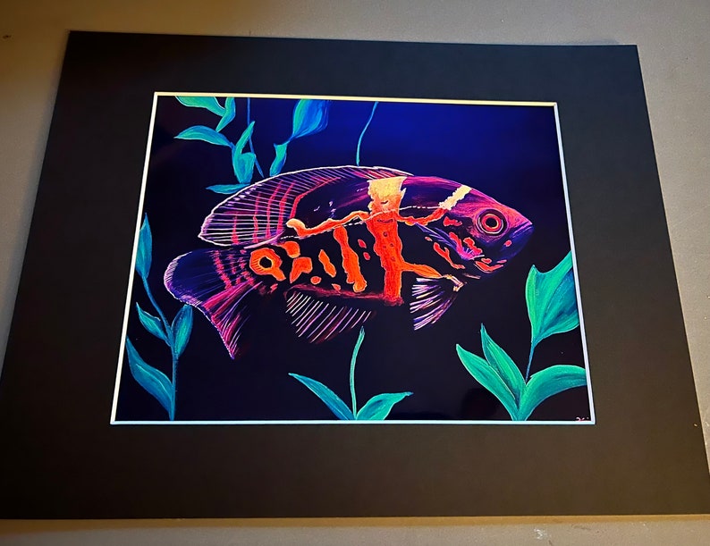 Oscar Fish Artwork - Etsy