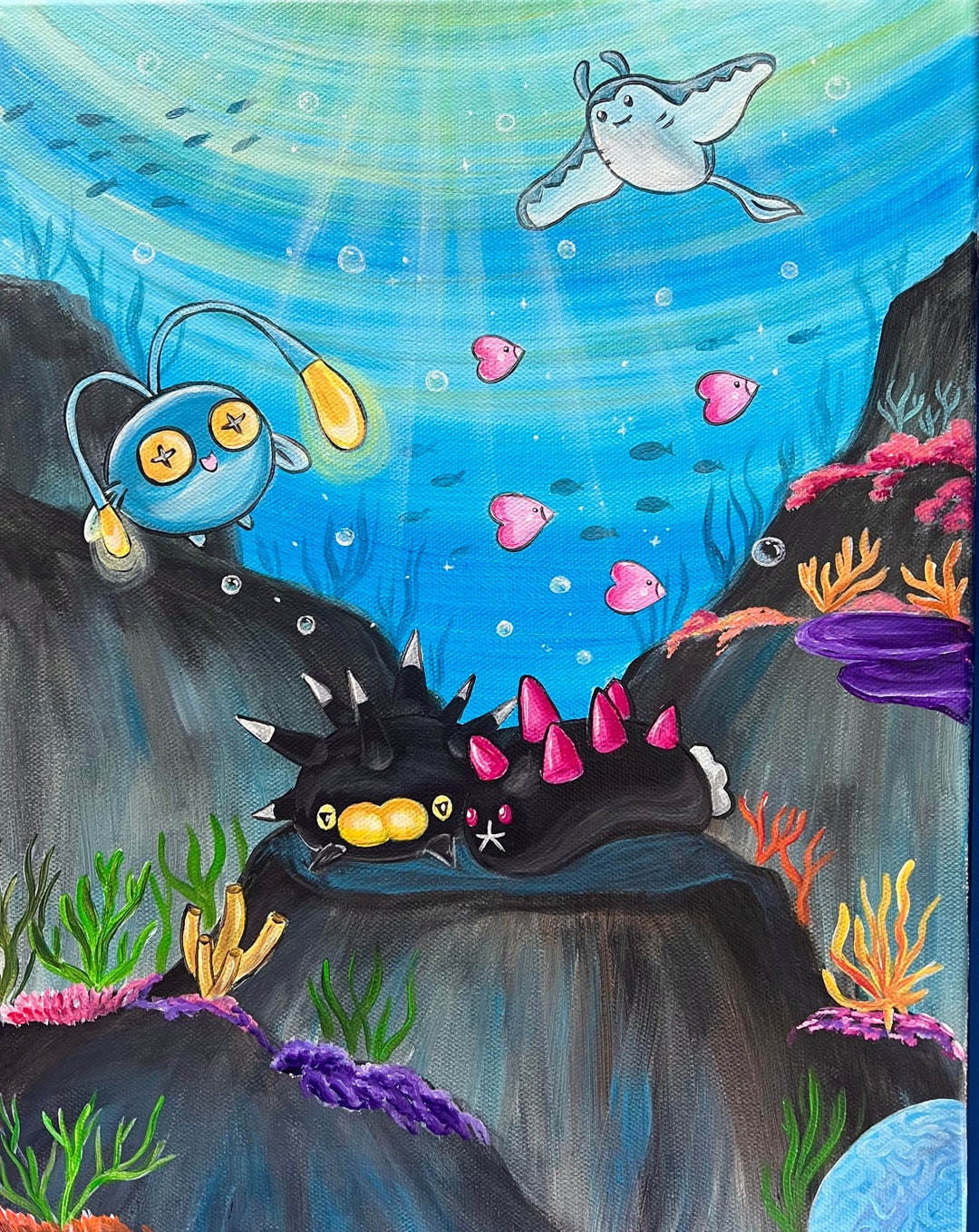 Pokémon Underwater Scene Artwork - Etsy