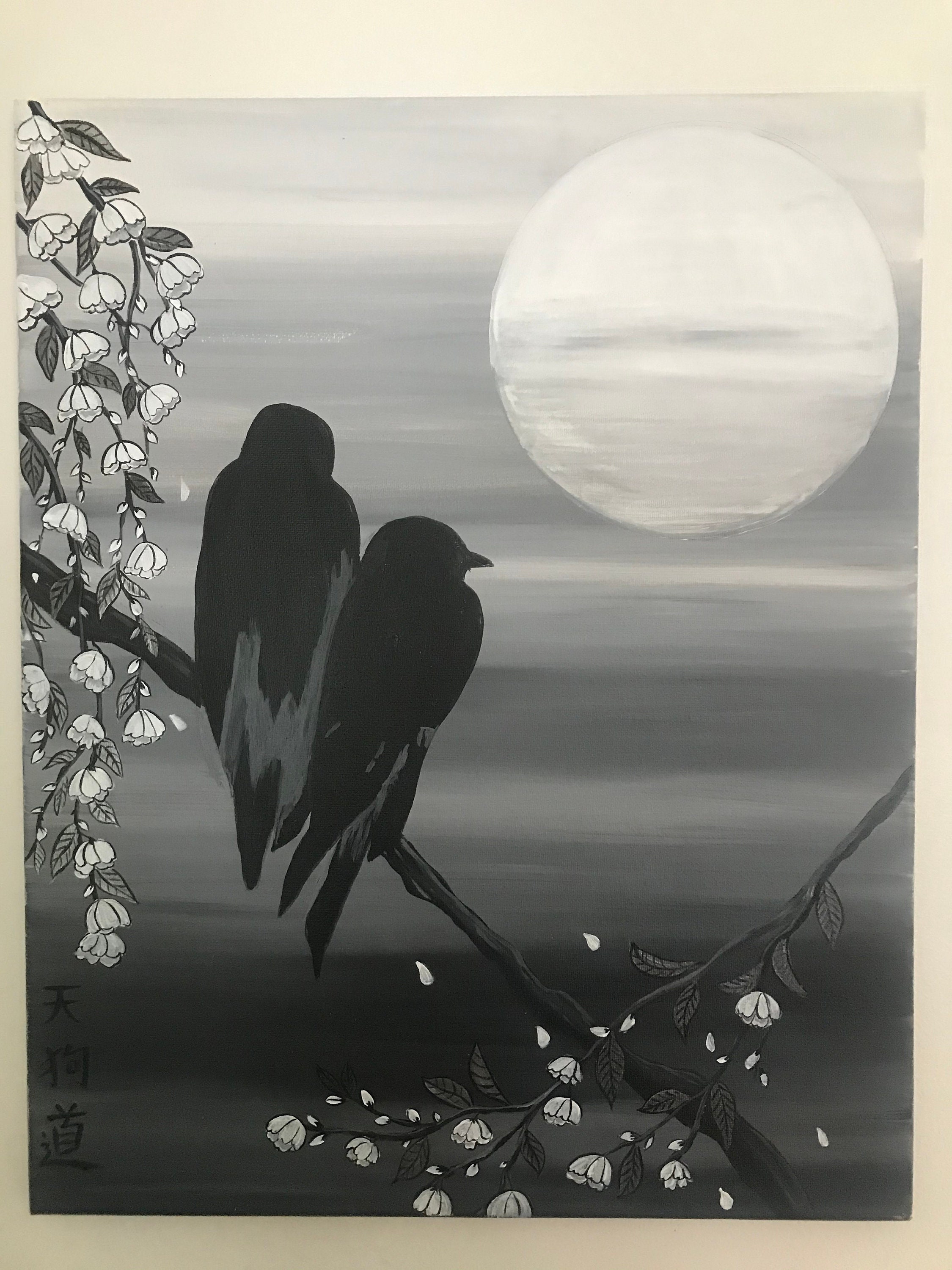 Japanese Crow Art