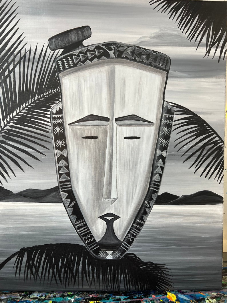 Chuukese Tapuanu Mask - Etsy