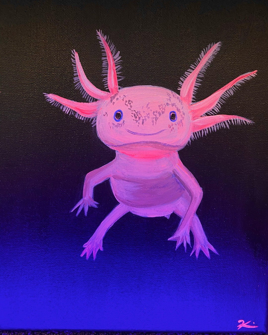 Axolotl Artwork - Etsy