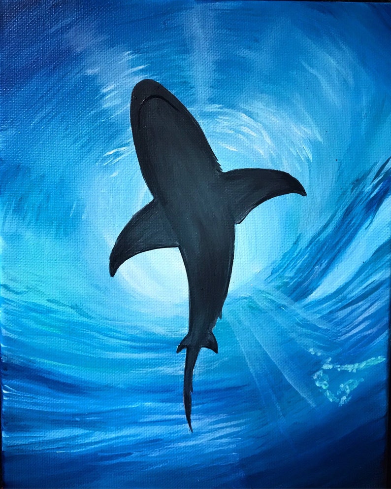 Hawaiian Shark Shadow - Etsy