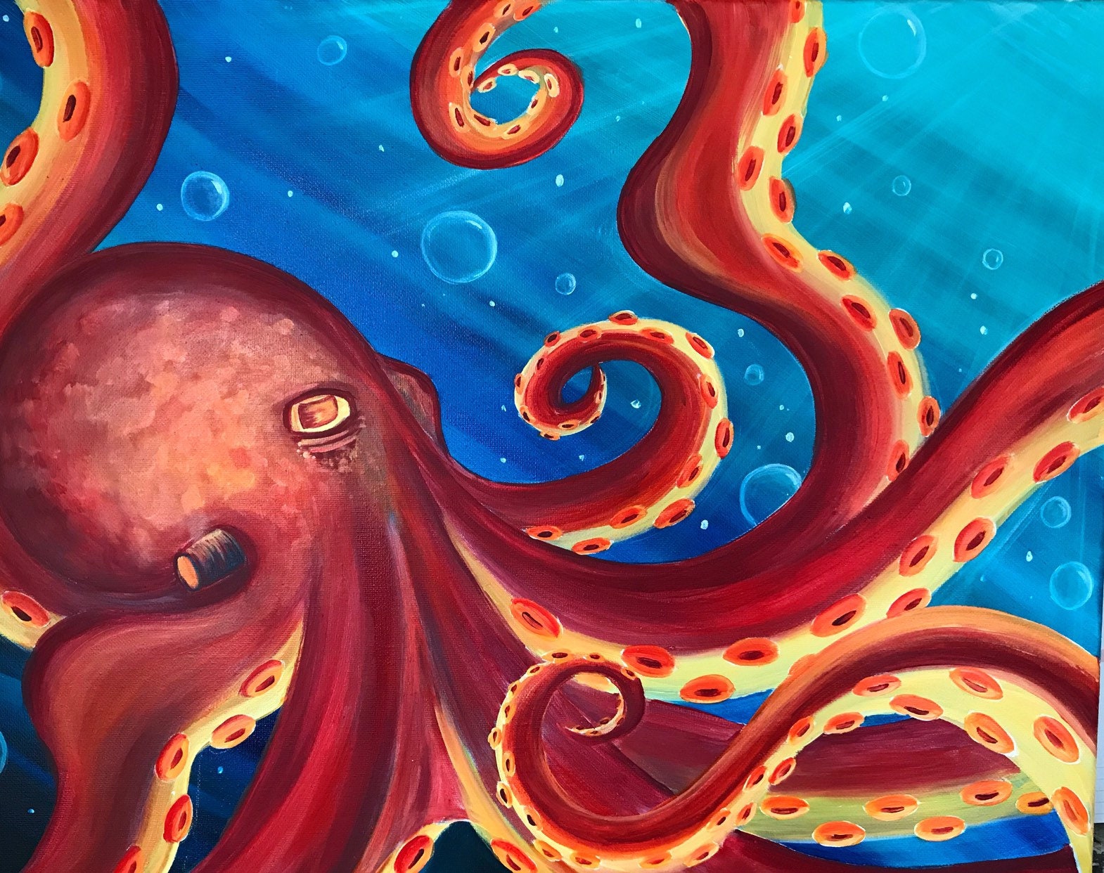Octopus Art - Etsy