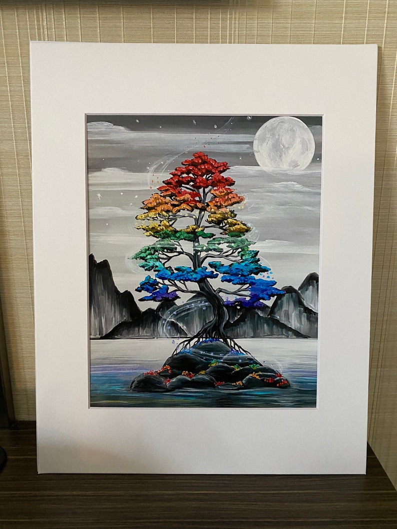 Rainbow Bonzai Tree - Etsy