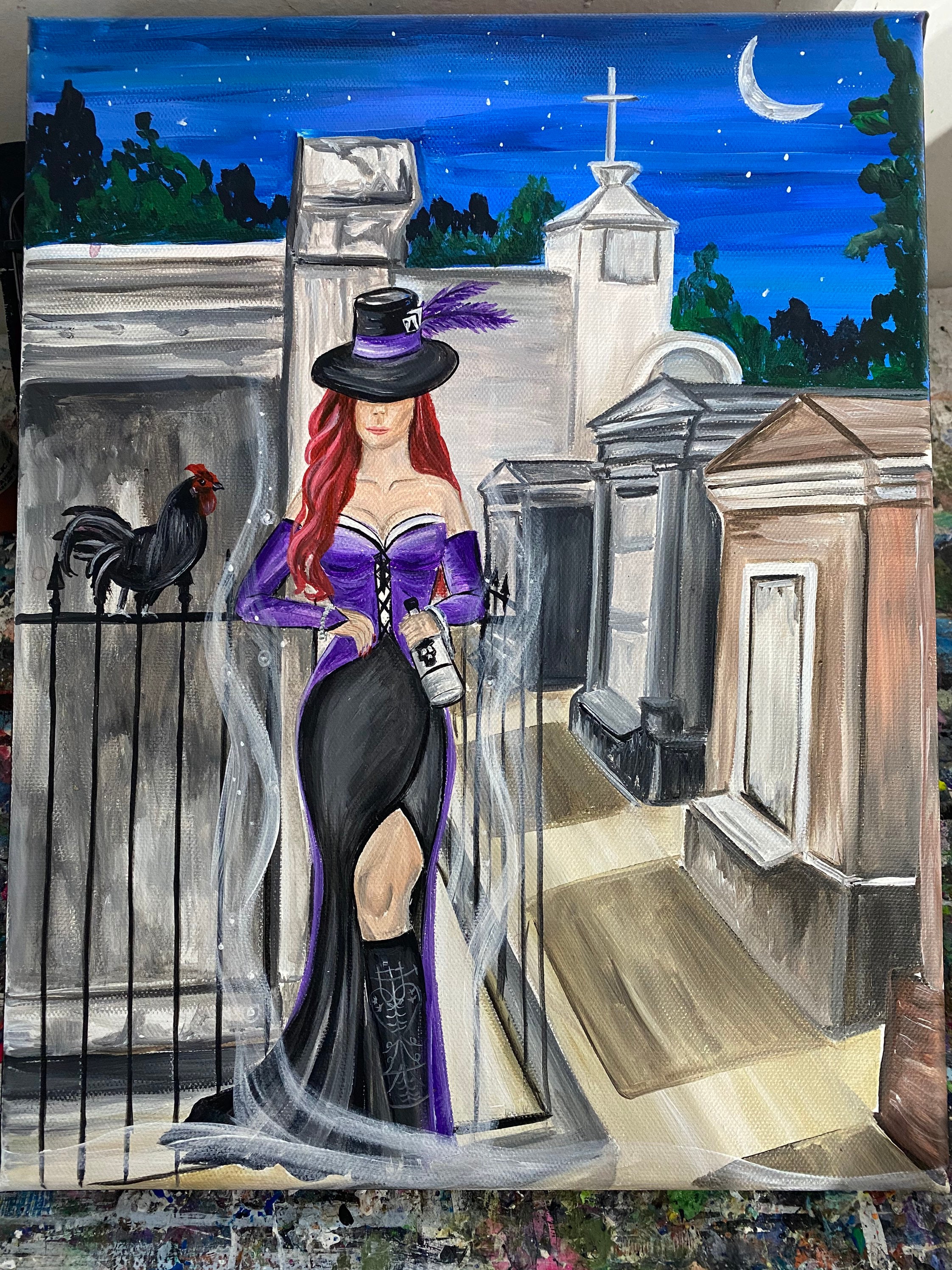 Mamam Brigitte Print: New Orleans Cemetery, Voodoo Loa Art (8x10) - Etsy