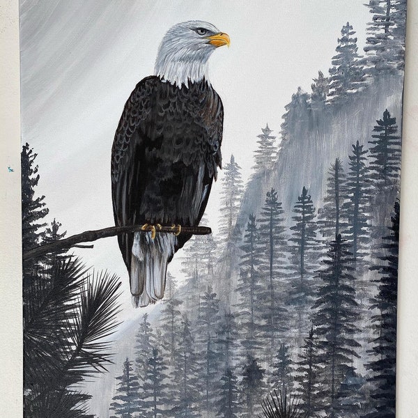 Bald Eagle Paintings - Etsy