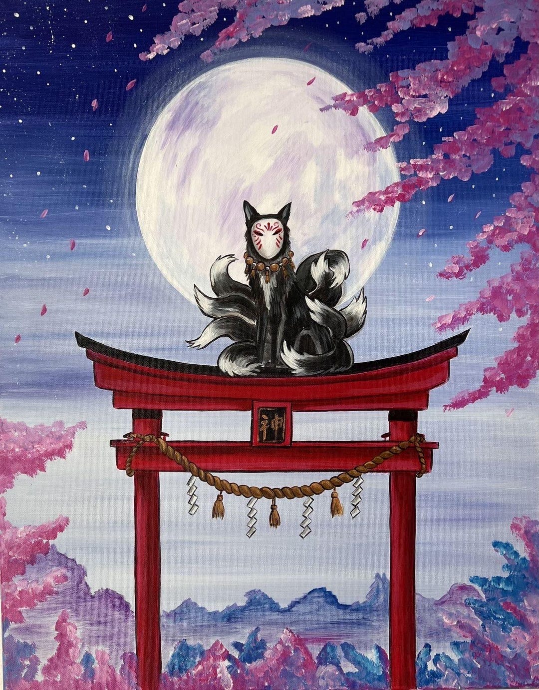 Kitsune Japanese Art - Etsy