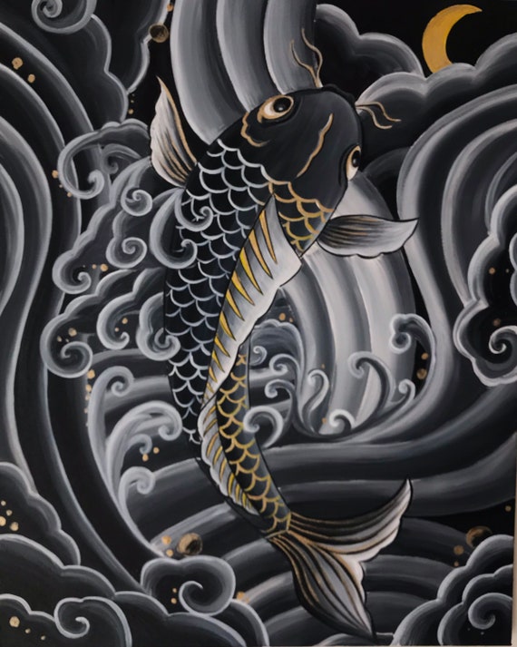 Koi Fish Artwork - Etsy