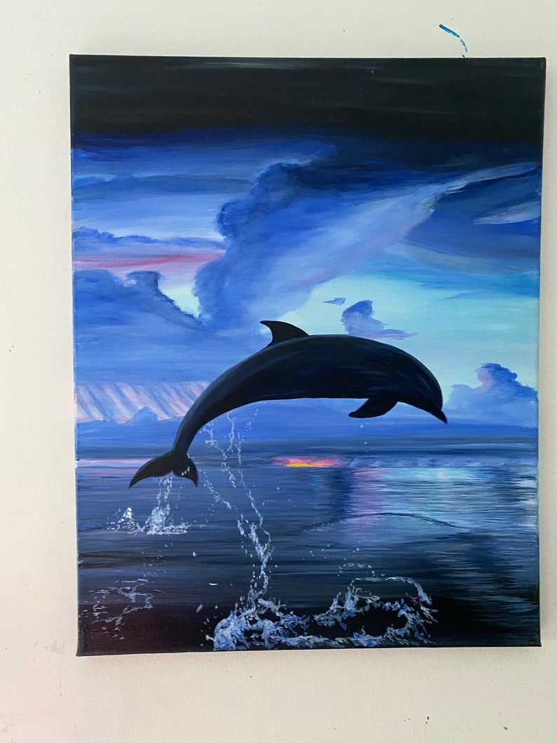 Dolphin Artwork | Etsy