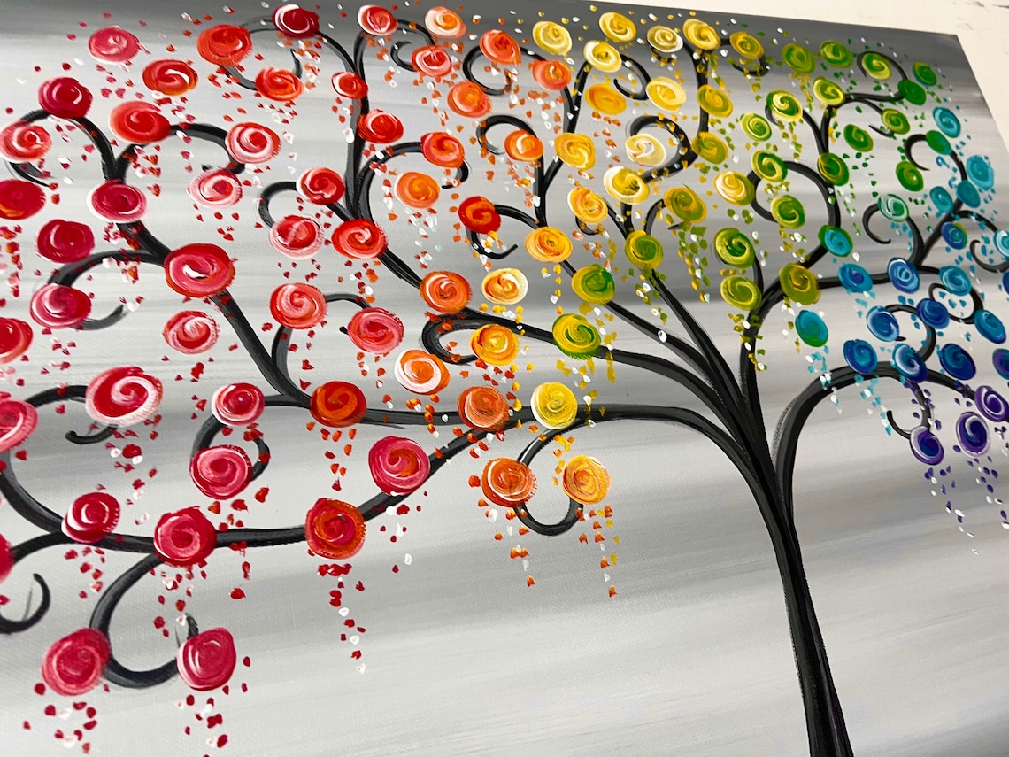 Rainbow Tree of Life - Etsy