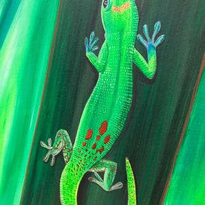 Day Gecko Original Painting - Etsy