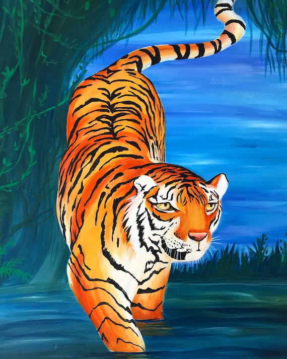 Tiger Painting - Etsy