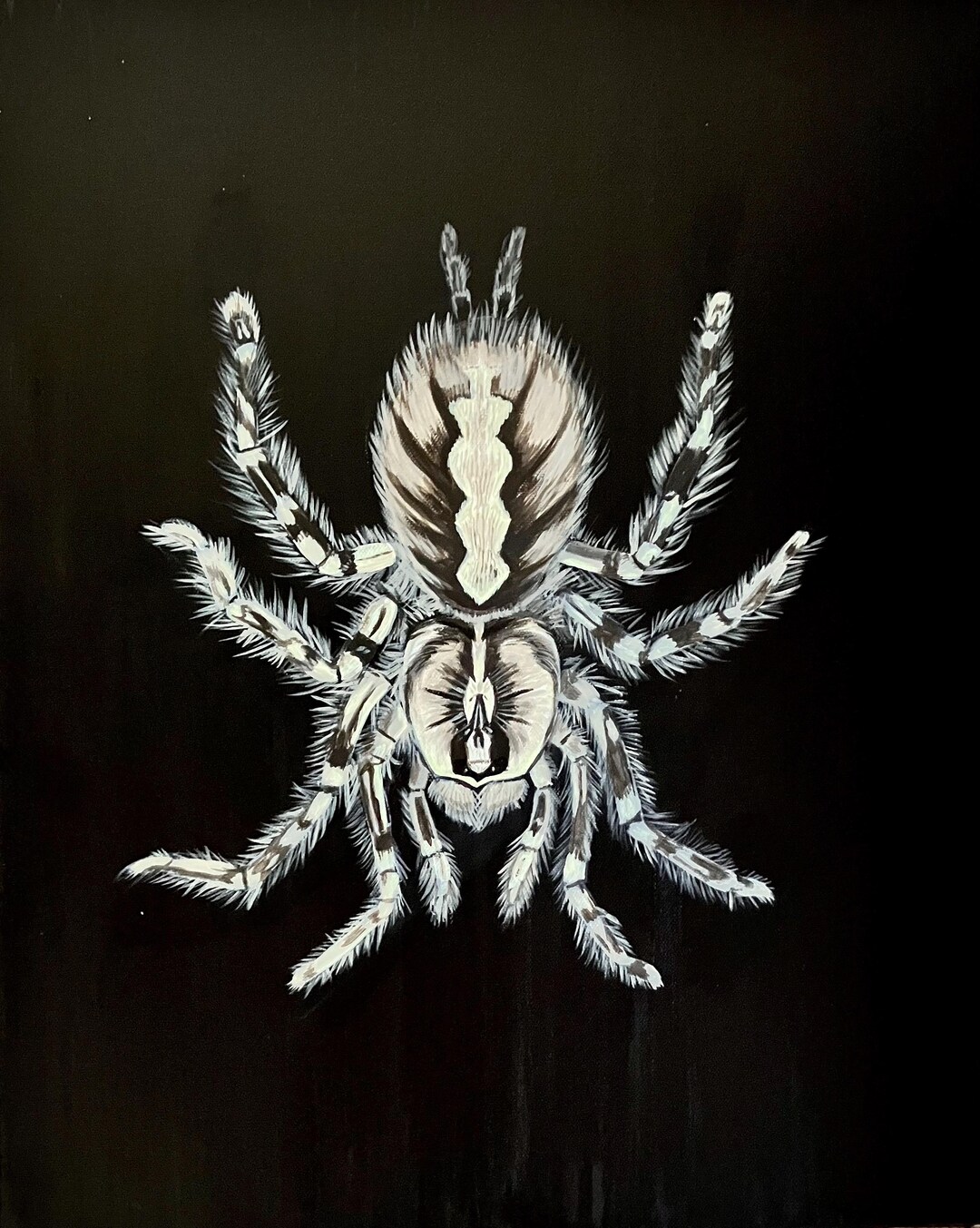 Original Tarantula Painting, Fluorescent Black Light Art - Etsy