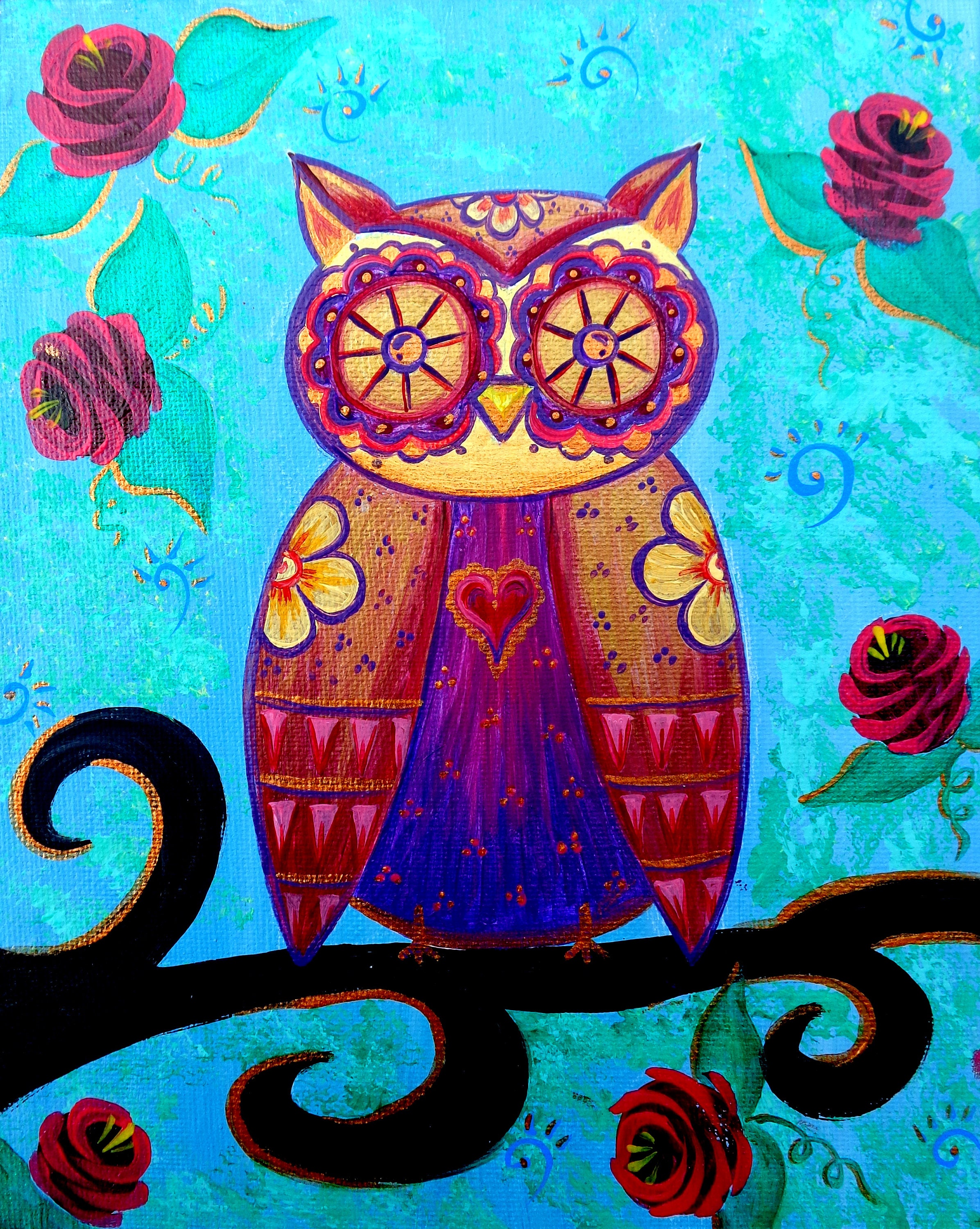 Mexican Folk Art Owl