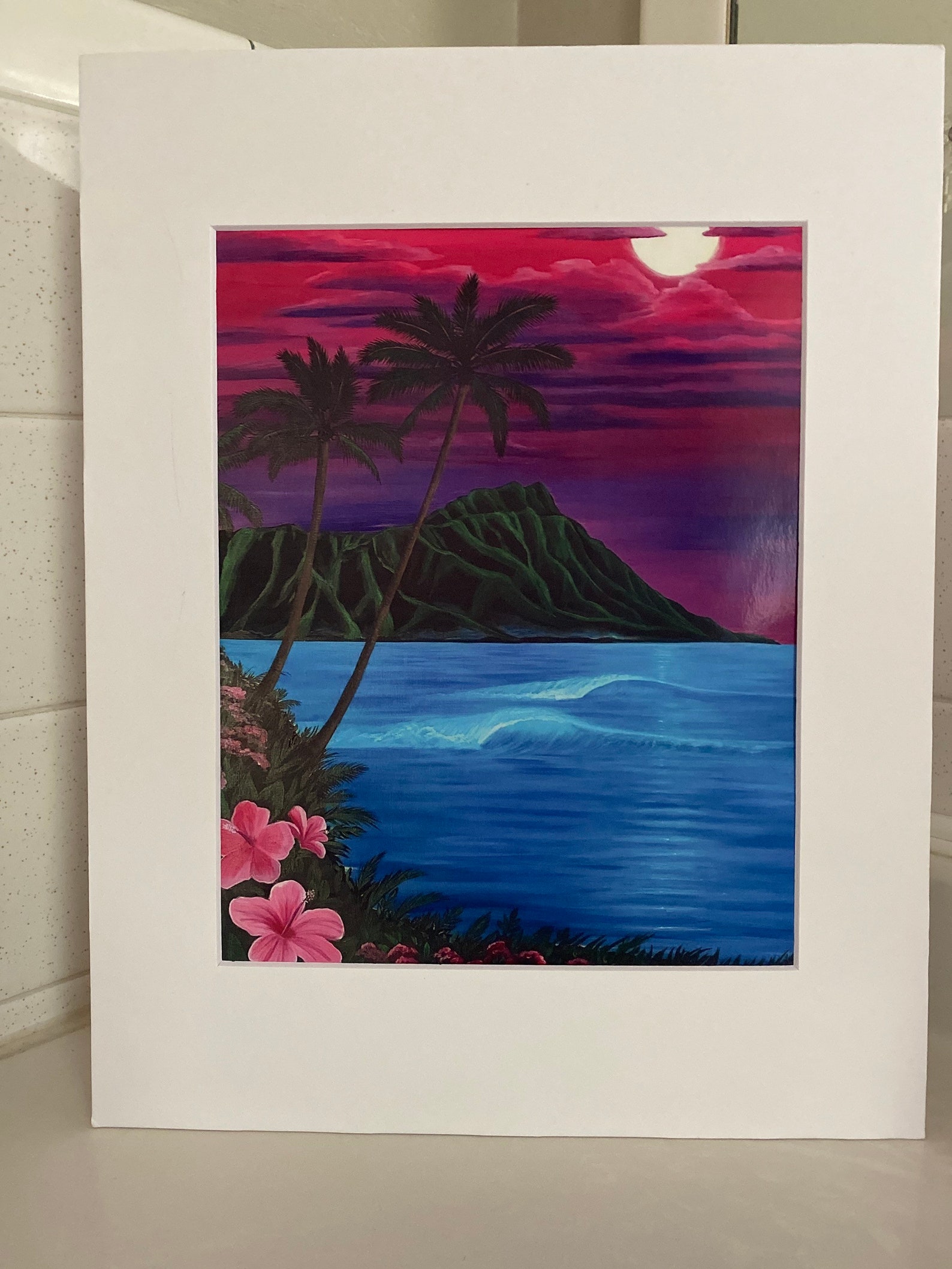 Diamond Head Painting. Original is on Canvas. Acrylic - Etsy