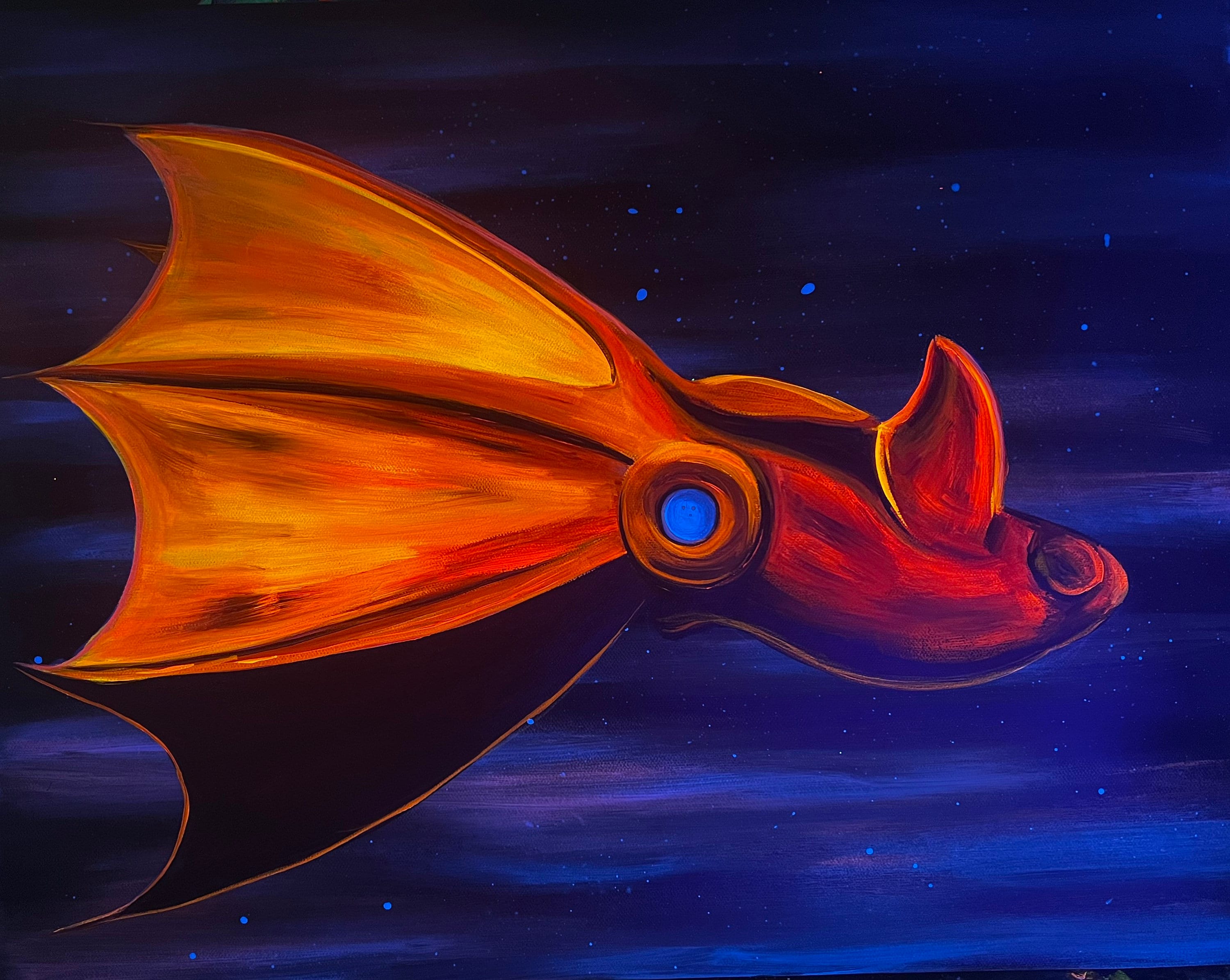 Vampire Squid Glowing