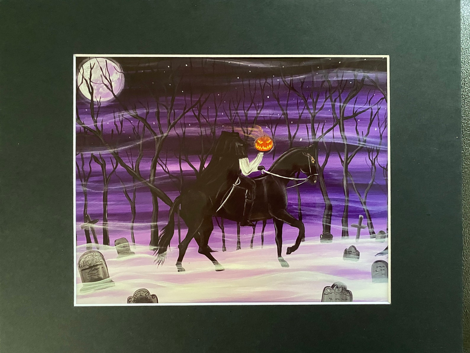 Headless Horseman painting | Etsy