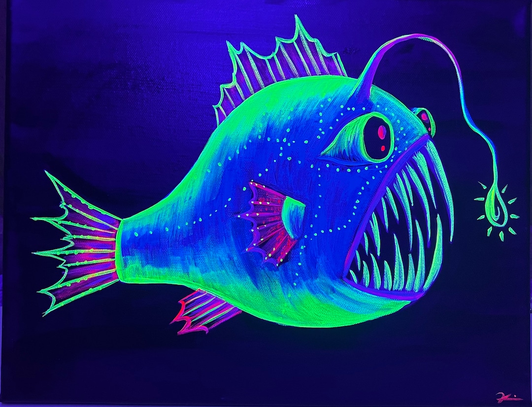 Angler Fish Art - Etsy