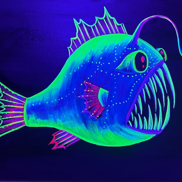 Angler Fish Lamp - Etsy